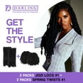 Darling Jozi Locs Crochet Hair 2X Pack, 18 inch, #1, Adult, Female ...