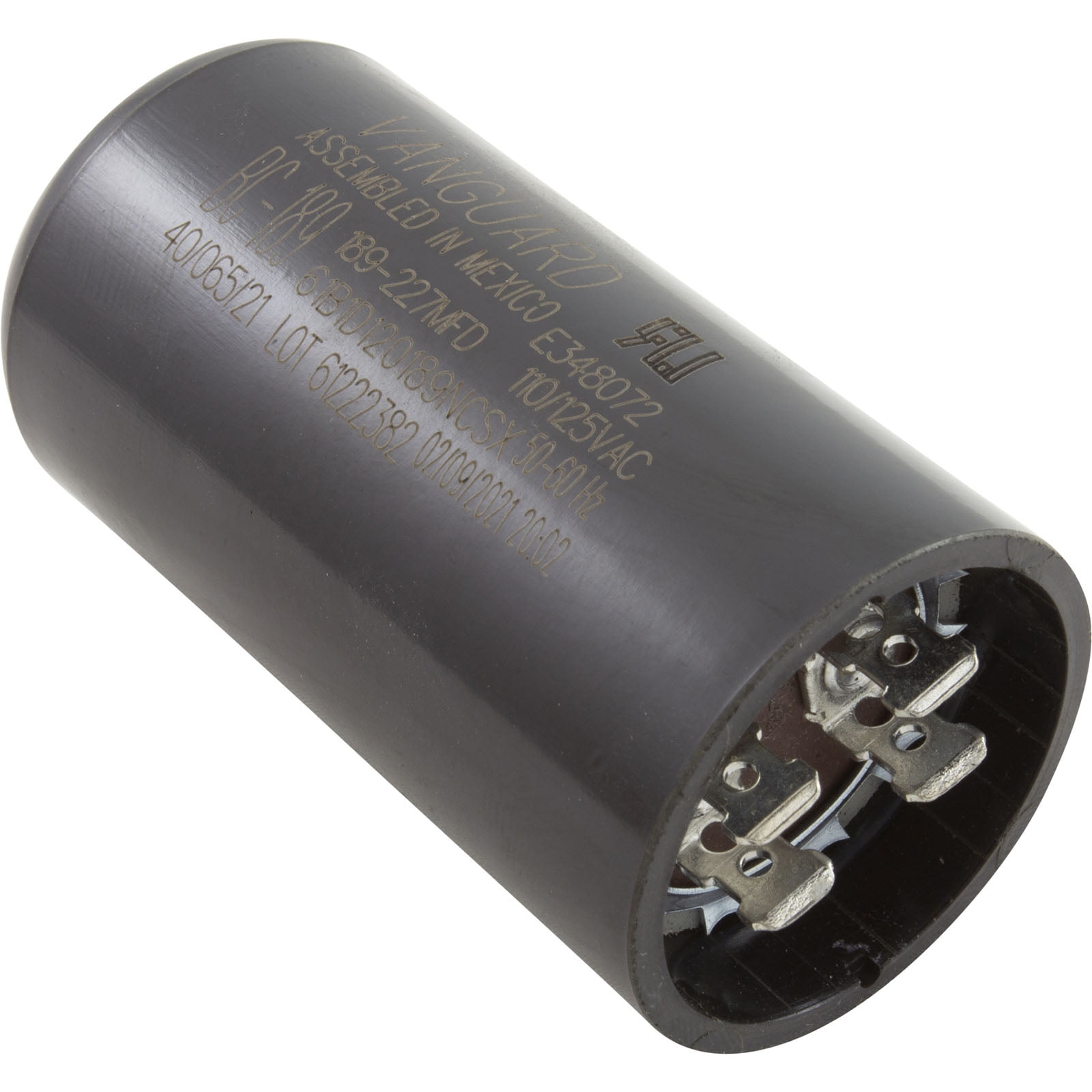 Start Capacitor, 189-227 MFD, 115v, 1-7/16" x 2-3/4" - Walmart.com