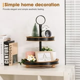 Urban Deco Modern Farmhouse Wooden Decorative Three Tiered Round Trays ...
