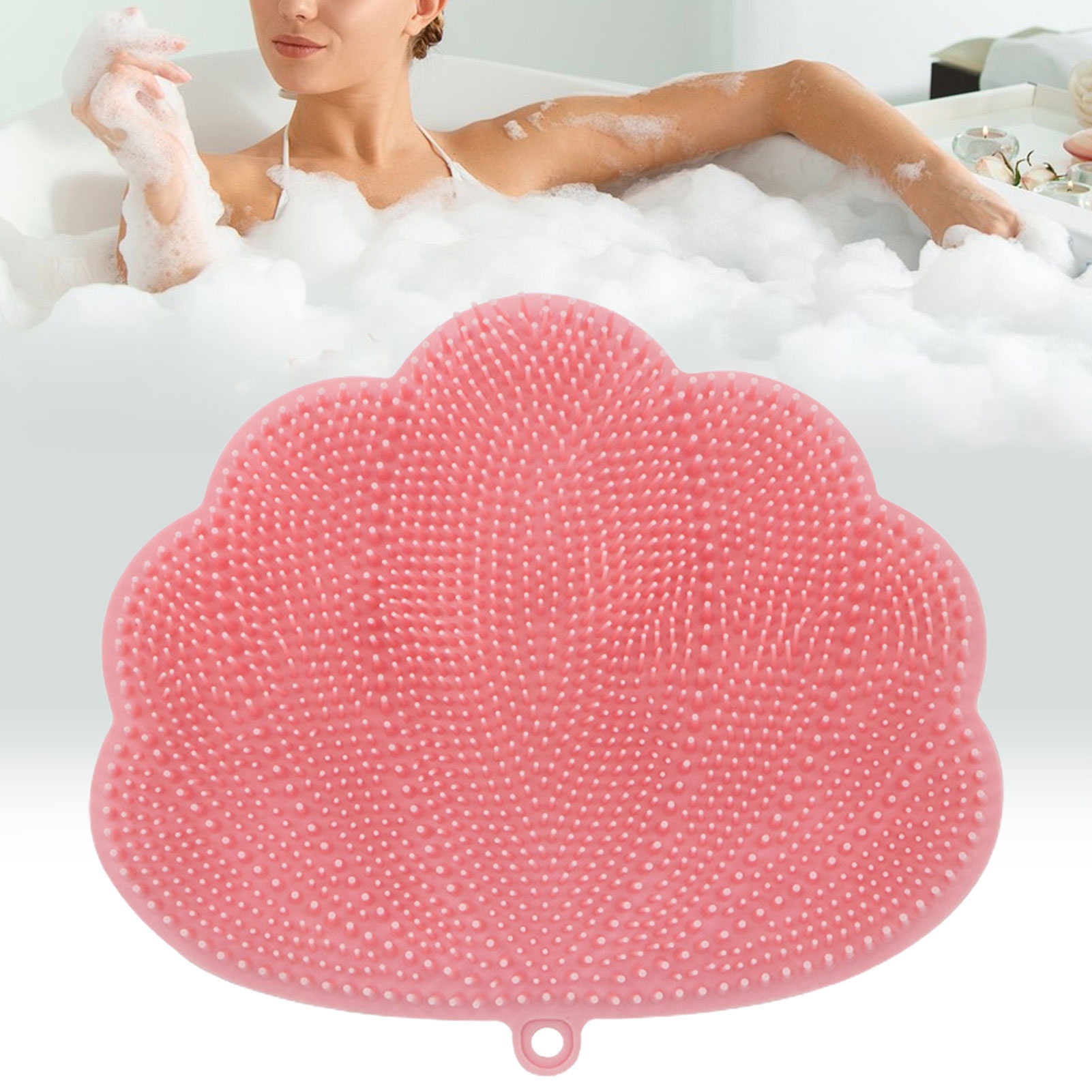 Washranp Hands-Free Back Scrubber with Suction Cups,Easy to Clean Wall ...