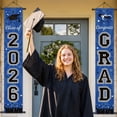 2026 Graduation Decorations Blue, Congrats Grad Porch Banner for Any ...