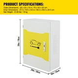 VEVOR Tesla Home Charger Box Outdoor Cable Box 28''x 20''x 10'' IP32 ...