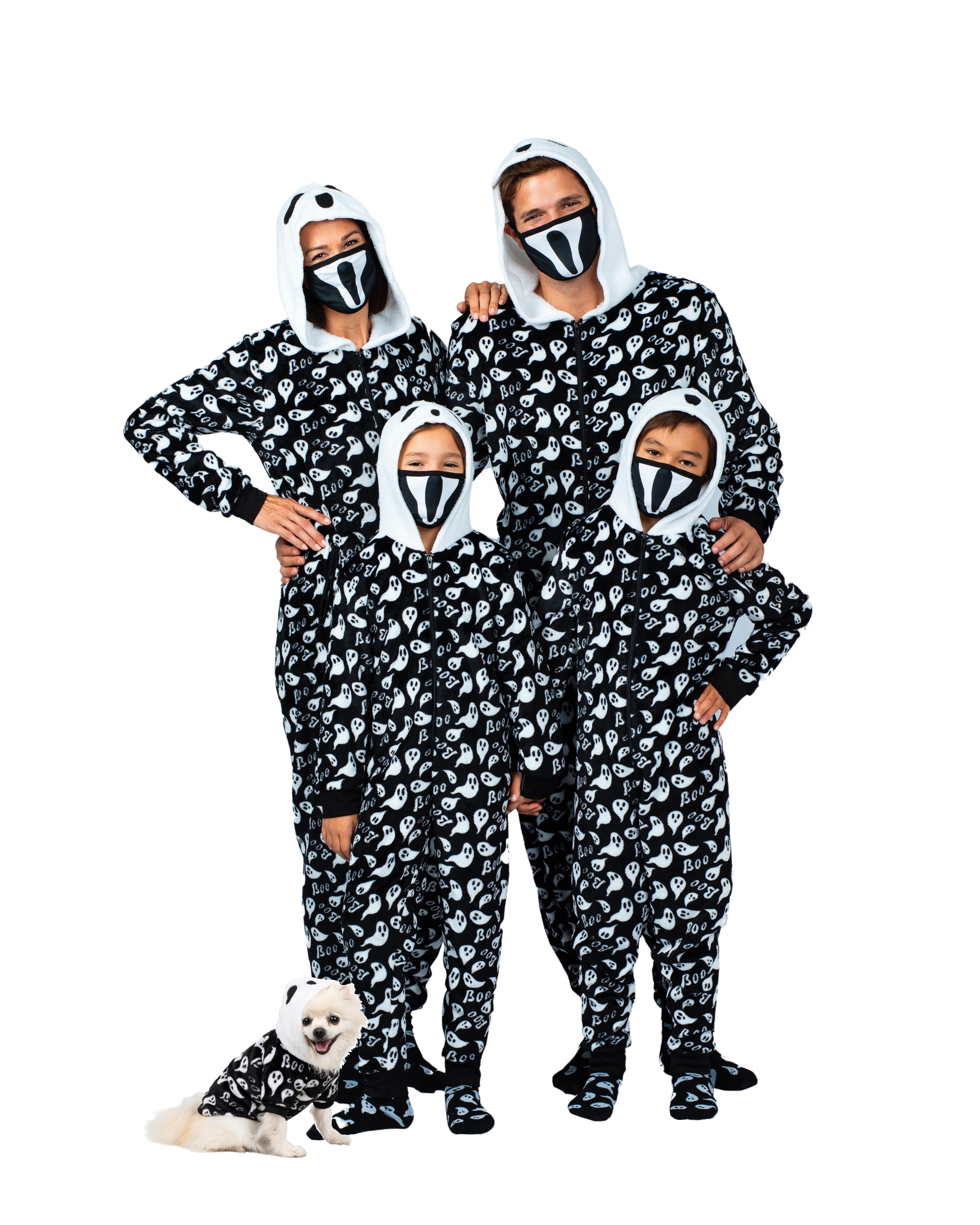 Prestigez Kids Family Ghost Onesie Pajama Costume Union Suit Sleepwear ...