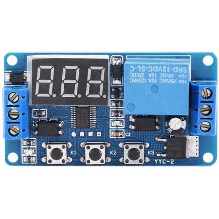 Time Delay Module LED Display Adjustable Timer Relay Automation Control Switch Module Delay Time ...