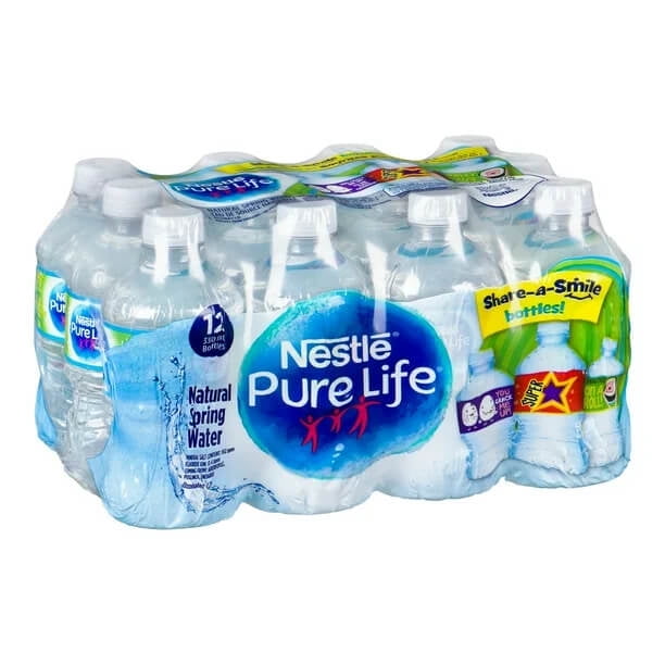 Pure Life Natural Spring Water, Polyethylene | 330ML/Unit, 12 Units ...