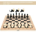 Nehlobo 3?In?1 Wooden Chess Checkers Backgammon Folding Portable ...