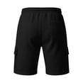 Chiccall Mens Casual Sweat Shorts Stretch Quited Cargo Shorts Summer ...