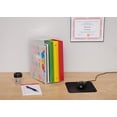 IRIS Medium Portable Desktop File Box with Open Top, Letter Size, Clear ...