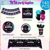 Tik Tok Party Decorations,138pcs Tik Tok Birthday Party Decorations ...