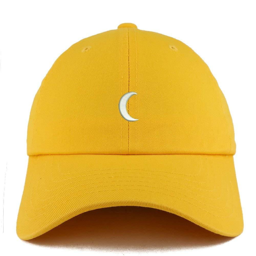 Trendy Apparel Shop Crescent Moon Embroidered Low Profile Soft Cotton ...