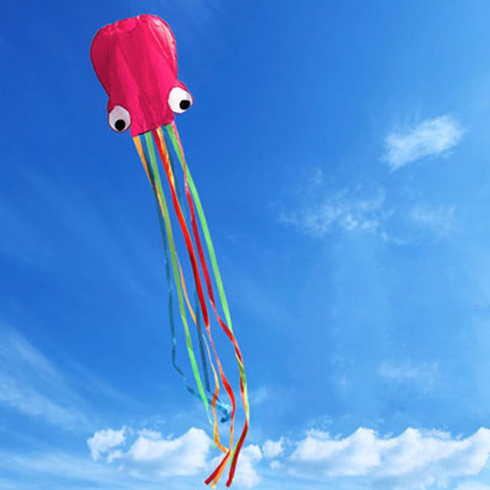 Flying Tool Easy To Fly Soft Kite Large Octopus Long Tail Kite Flying ...