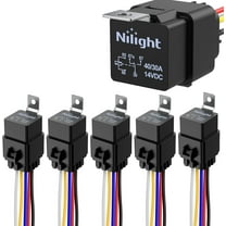 Nilight Automotive Electrical Auto Kit - 5-Pin 30/40A 12V SPDT Relay ...