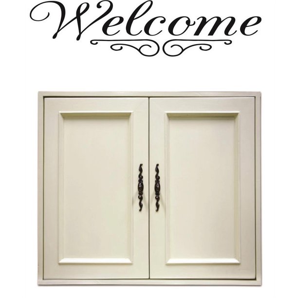 Family Welcome Cute Signs Wall Decal Decoration Welcome Quote Cute ...