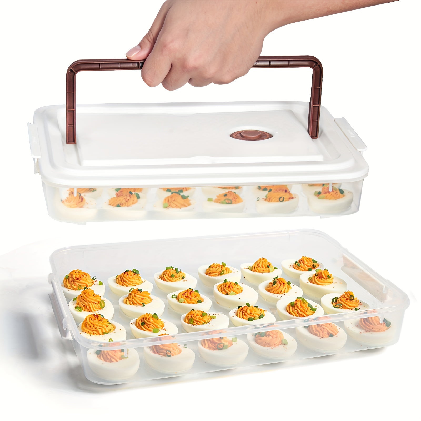 Click here for Unbranded Deviled Egg Containers With Lid  (Set Of... prices