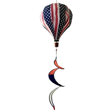 Rainbow Deluxe Hot Air Balloon Wind Twister Everyday 54"L Briarwood ...