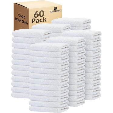 12 Pack Wash Cloths Set Cotton, Highly Absorbent and Soft Feel ...