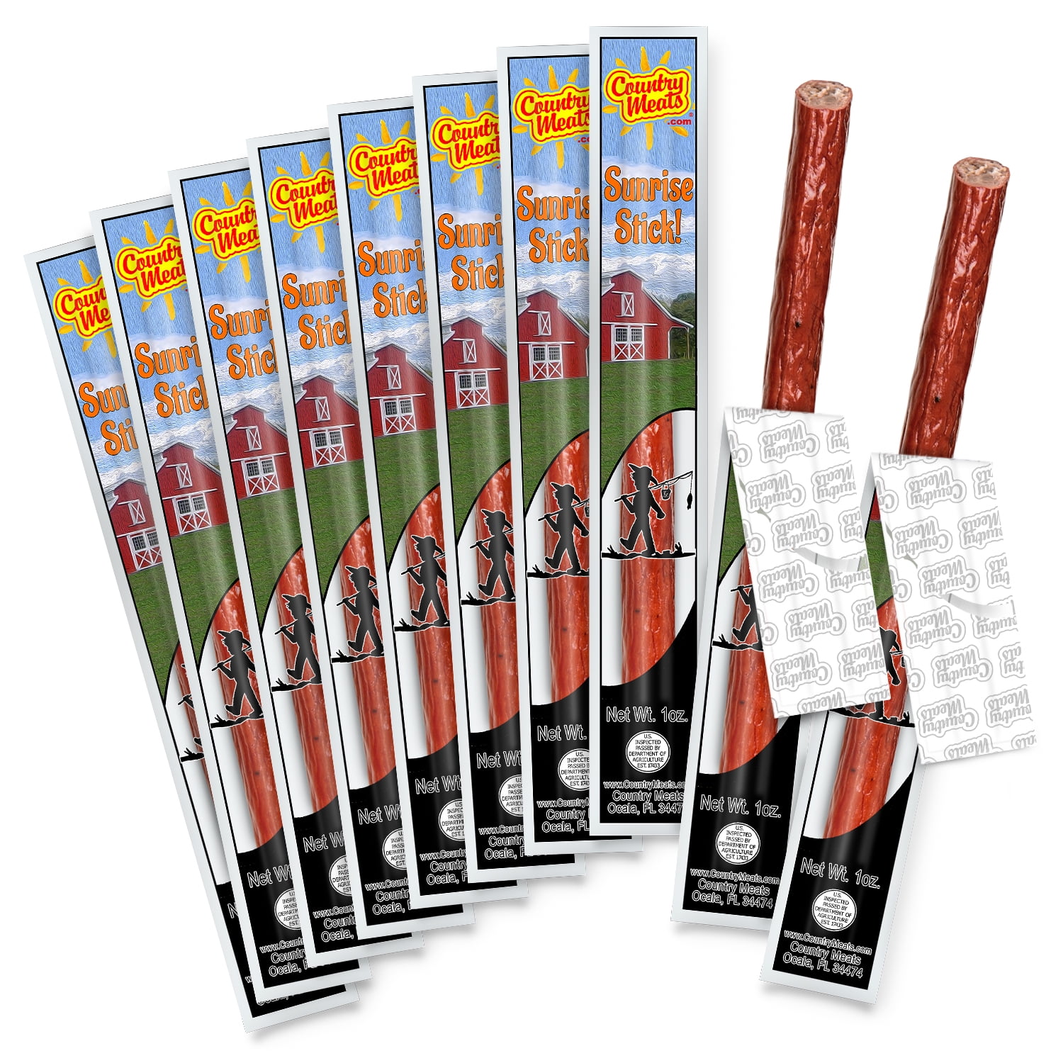 Country Meats High Protein Keto Friendly Meat Sticks (10 Sticks ...