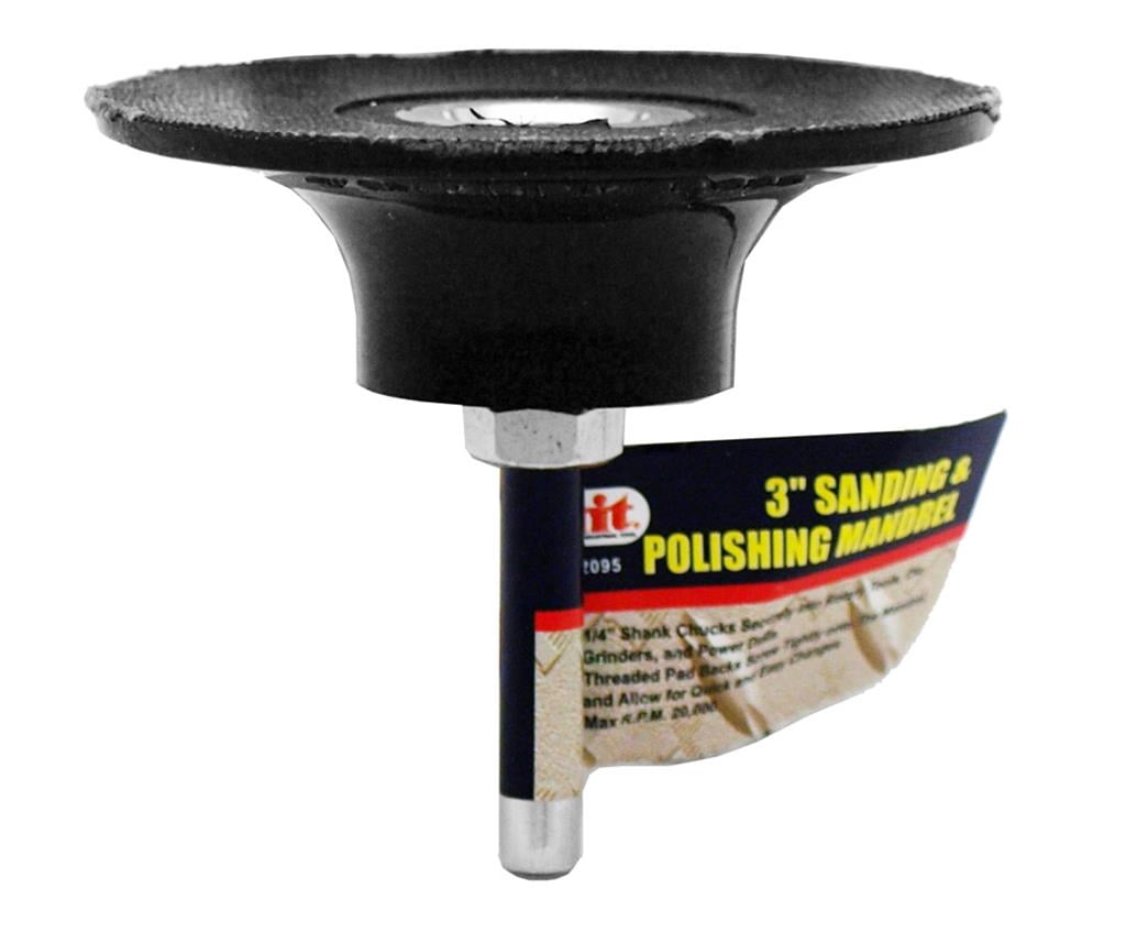 "Illinois Industrial Tool 3"" Sanding & Polishing Mandrel" - Walmart.com