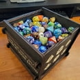 Dragon Eye - Large Black Dice Box 6x6x6 - Walmart.com