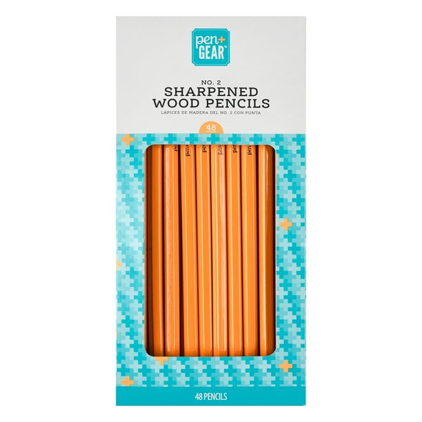 Pen + Gear No. 2 Wood Pencils, Sharpened, 48 Count - Walmart.com