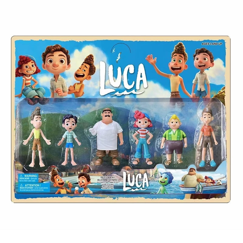 Luca Cartoon Movie Model Set of 6 Luca and His Friends Cartoon Figure ...