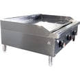 36” Commercial Thermostat Gas Griddle – NSF Certified, 90,000 BTU, 3 ...