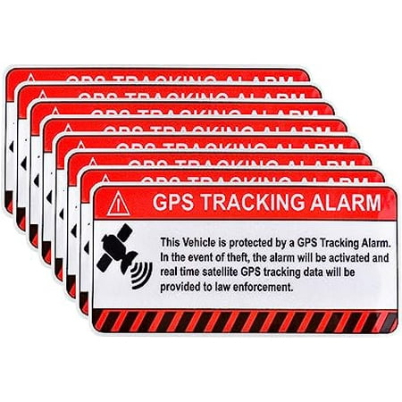 DJKET Set of 8 anti-theft GPS tracking stickers, self-adhesive car ...