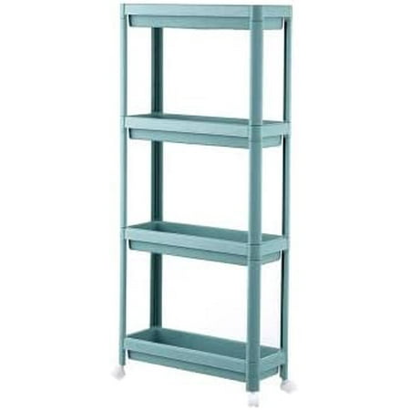 3 Tier Mobile Shelving Unit Slim Slide-Out Storage Tower Pull out ...