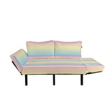 Pinstripe Futon Couch, Composition of Blended Soft Pastel Gradient ...