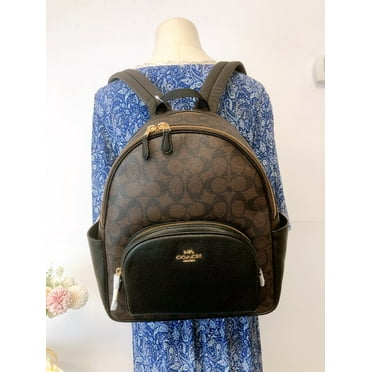 Coach Mini Court Backpack with Multiple Pockets and Adjustable Straps ...