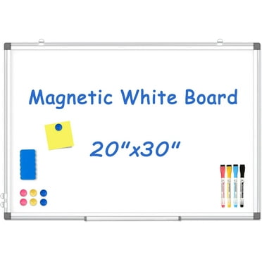 Large Magnetic Dry Erase Board with Aluminum Frame, 36 x 24, White ...