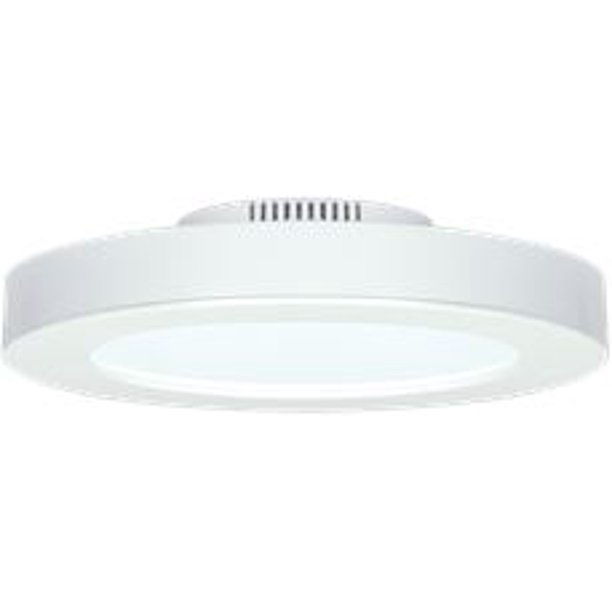 Satco Led Flush Mount Ceiling Fixture, White, 7 In., Uses (1) 13.5 ...