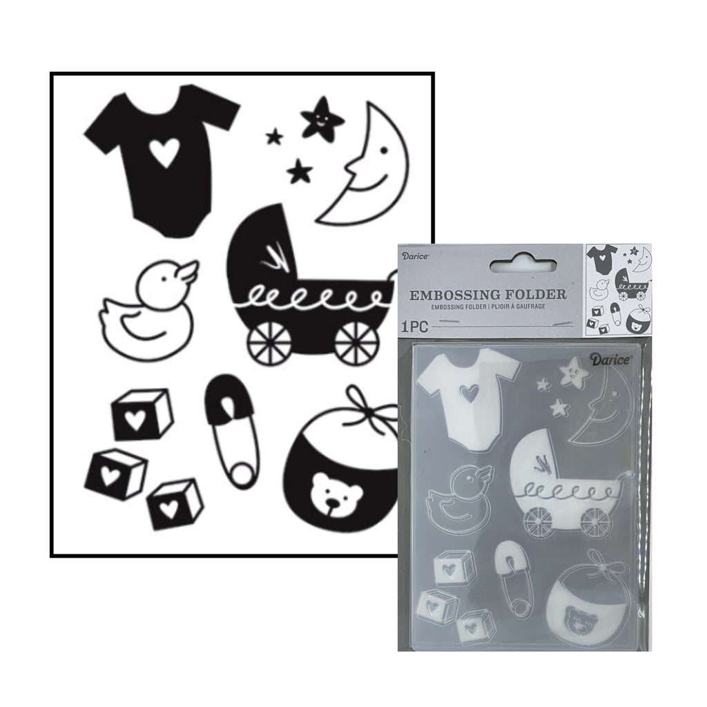 Darice Embossing Folder: Assorted Baby Icons - Walmart.com