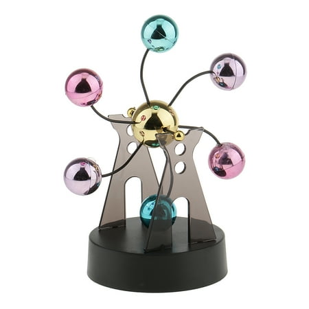 Electronic Perpetual Motion Desk Toy Revolving Balance Balls Physics ...