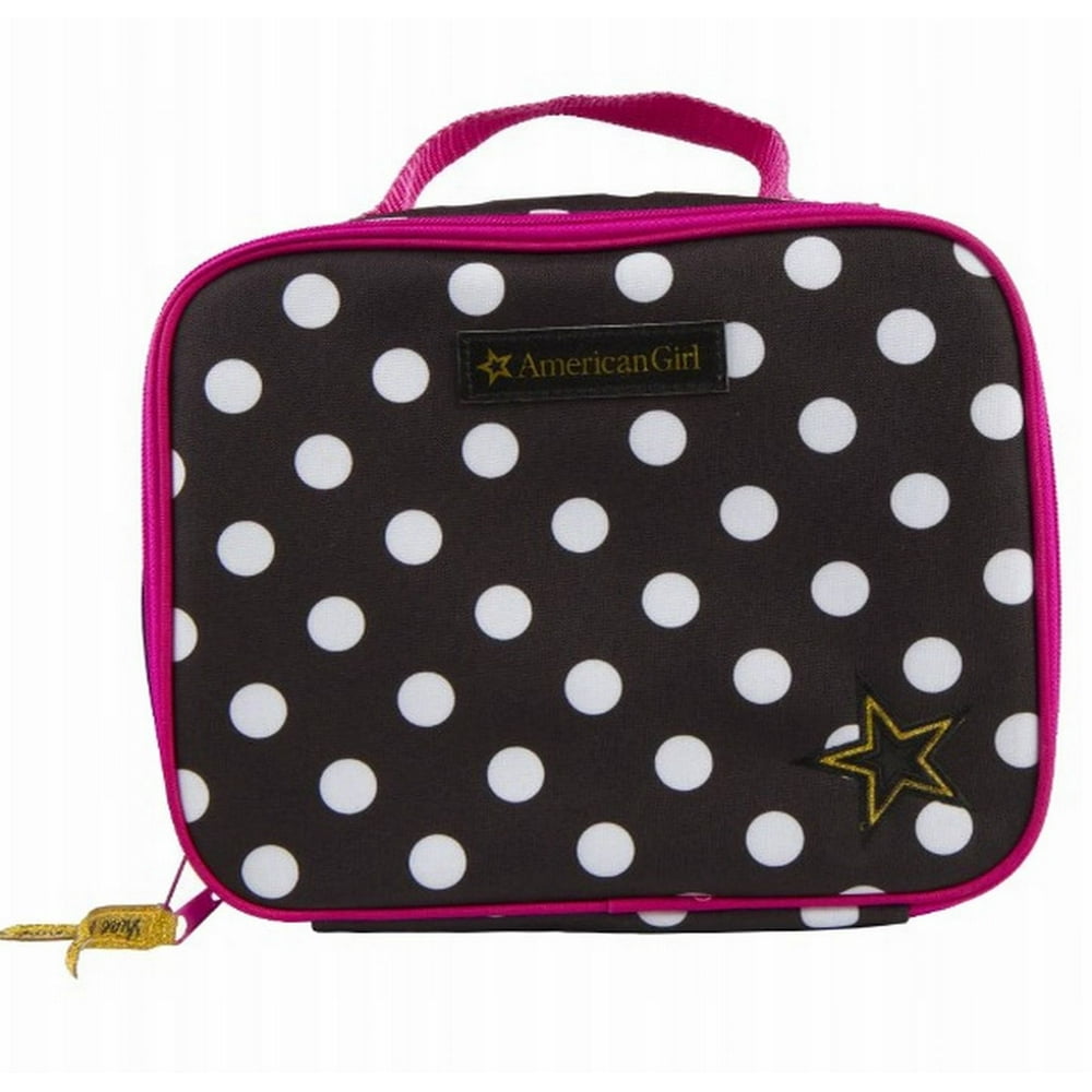 American Girl Insulated School Lunch Box Tote Polka Dot Lunchbox ...