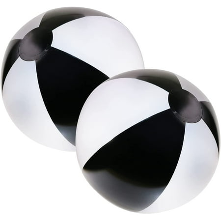 SHTUUYINGG Beach Balls 2PCS 12 Inch Inflatable/Blow Up Classic Rainbow ...