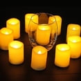 VIVEFOX LED Candles, Realistic Tea Lights Candles, LED Tealight Candles ...