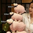 Colorful Sheep Plush Fluffy Sheep Toy Chubby Lamb Body Pillow Soft ...