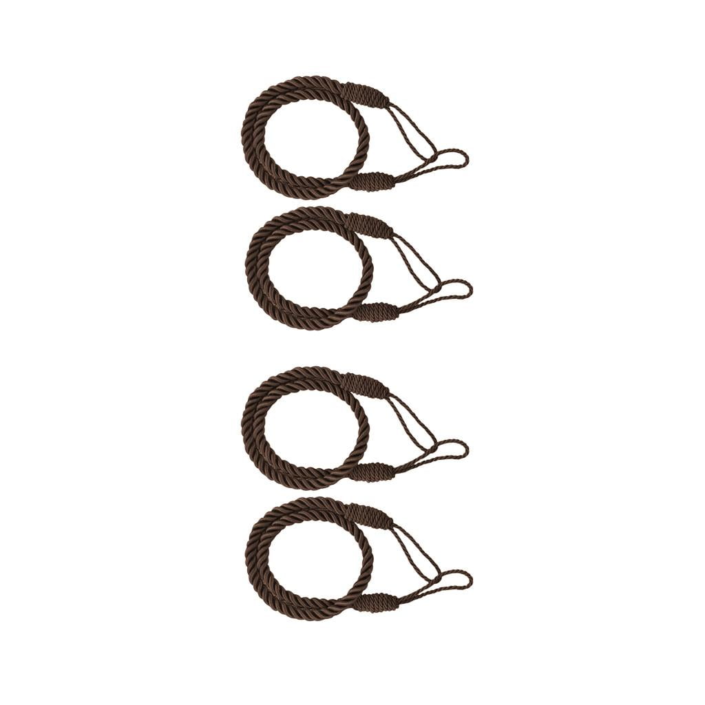 Click here for Growth Tank 4pcs Brown Holdback Curtain Rope - Dra... prices