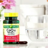 Spring Valley CoQ10 Plus L-Carnitine Heart Health Dietary Supplement Softgels, 100 mg, 50 Count ...