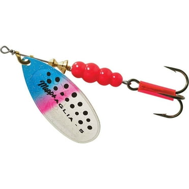 Mepps Comet Rainbow Trout Mino Inline Spinner, 1/4 oz, Silver Blade ...