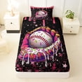Castle Fairy Sport Baseball Twin Sheets 3pcs, Candy Glove Pattern ...