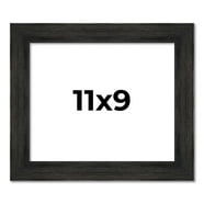 14x16 Frame Black Solid Wood Picture Frame | 0.75 Inch Moulding Width ...