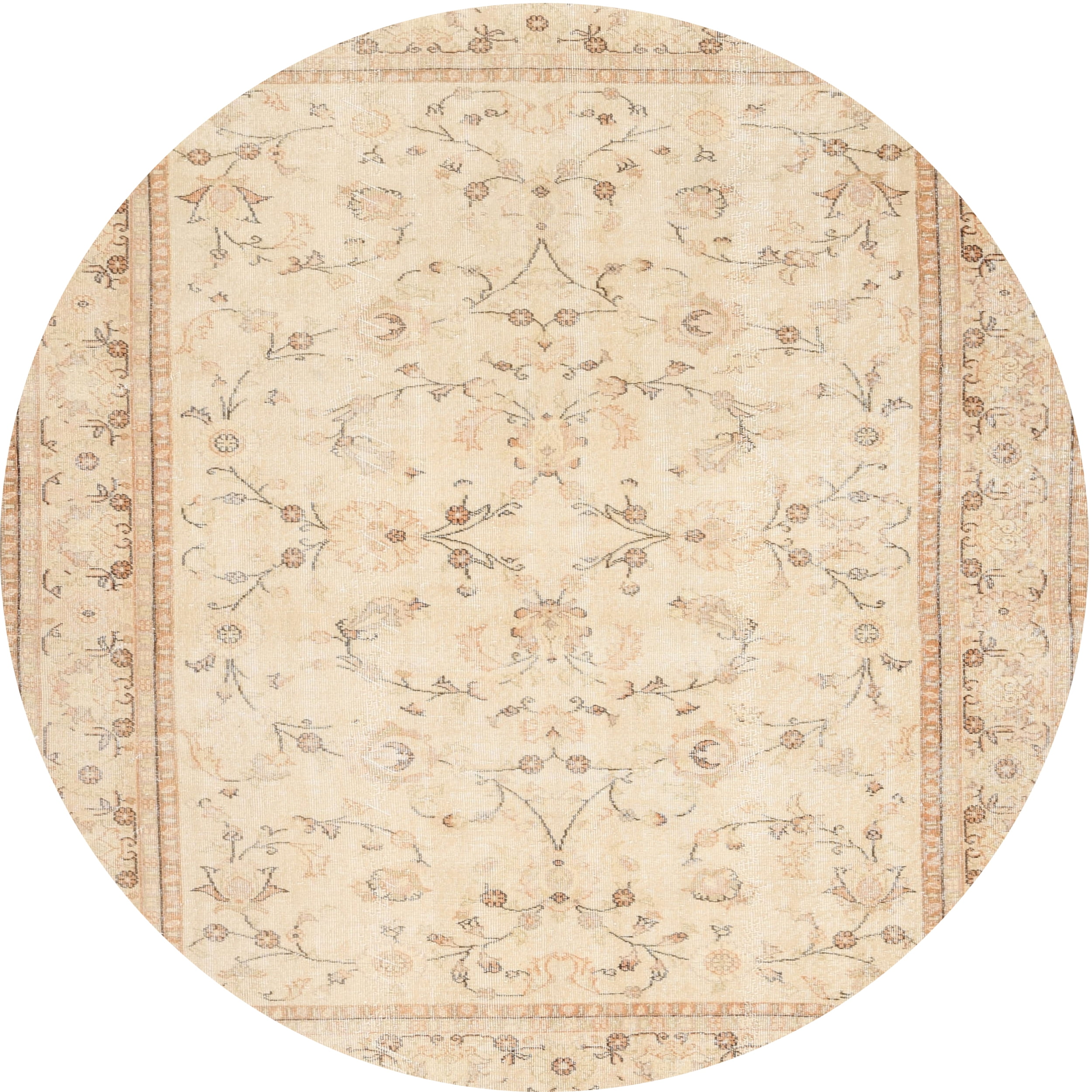 Ahgly Company Indoor Round Contemporary Golden Blonde Gold Abstract ...