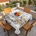 Abstract Owl Bird on Tree Branch Table Cloth 54x54in, Waterproof Square ...