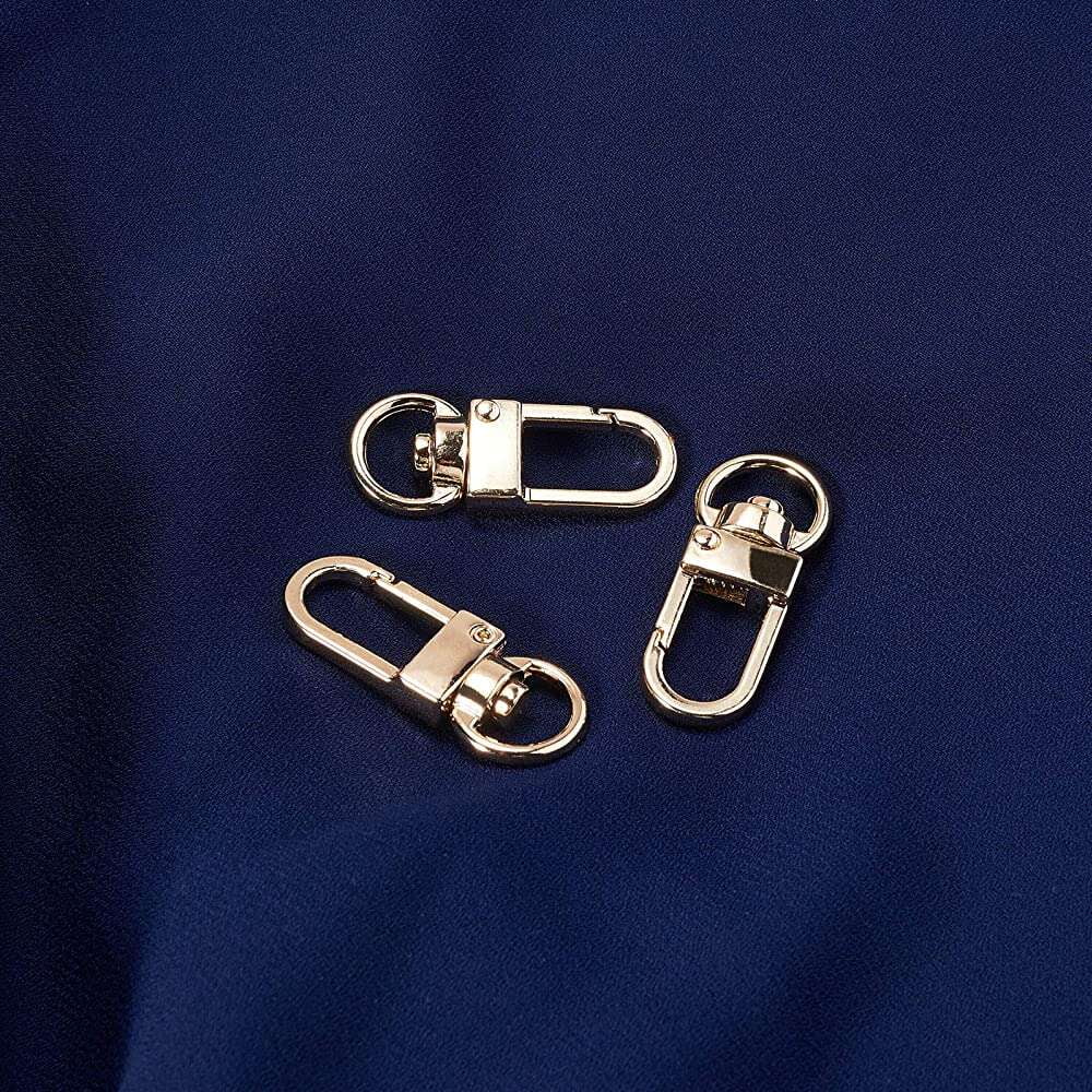 Qucyy 100 Pcs Iron Metal Key Clip Spring Snap Clasp Finding Calabash ...