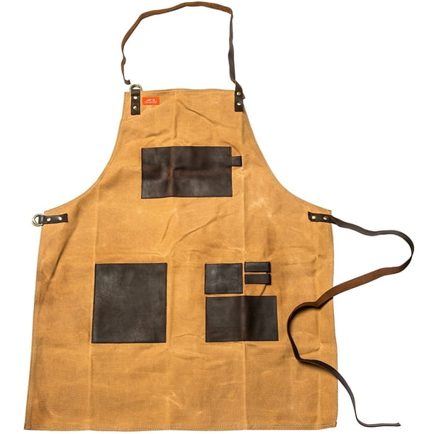 Traeger APP197 Apron Brown Canvas & Leather XL - Walmart.com - Walmart.com