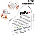 UCEI Papa Definition Acrylic Heart Keepsake Plaque Gift 4.5" - Walmart.com