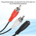 Uxcell 0.8Ft RCA Y Splitter Cable RCA Female to Dual RCA Male Connector ...