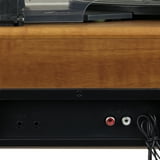 Jensen Vintage 3-Speed Belt-Drive Turntable, Pitch Control, Built-in AM ...